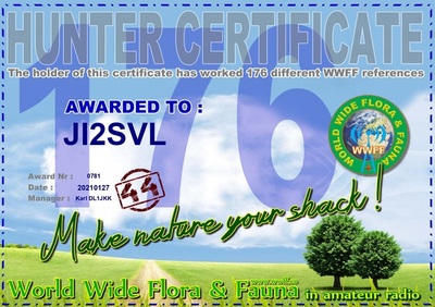 WWFF Hunter 176: JI2SVL