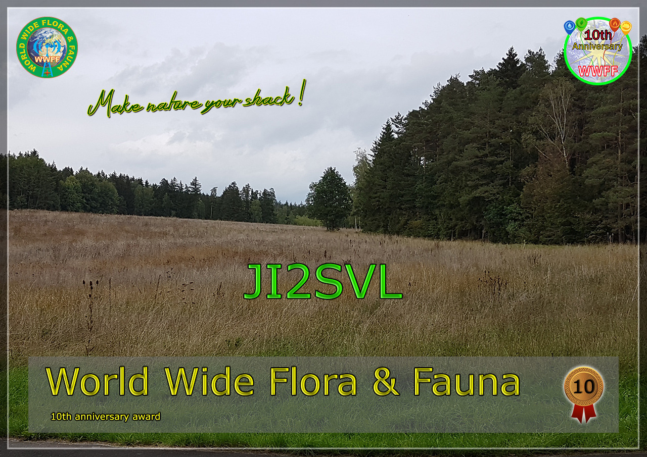 WWFF 10th Anniversary Activity Weekend(結果): JI2SVL