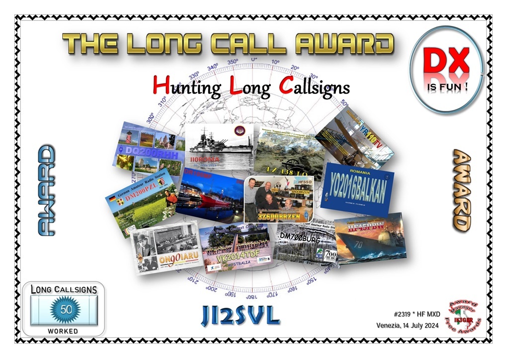 THE LONG CALL AWARD : JI2SVL