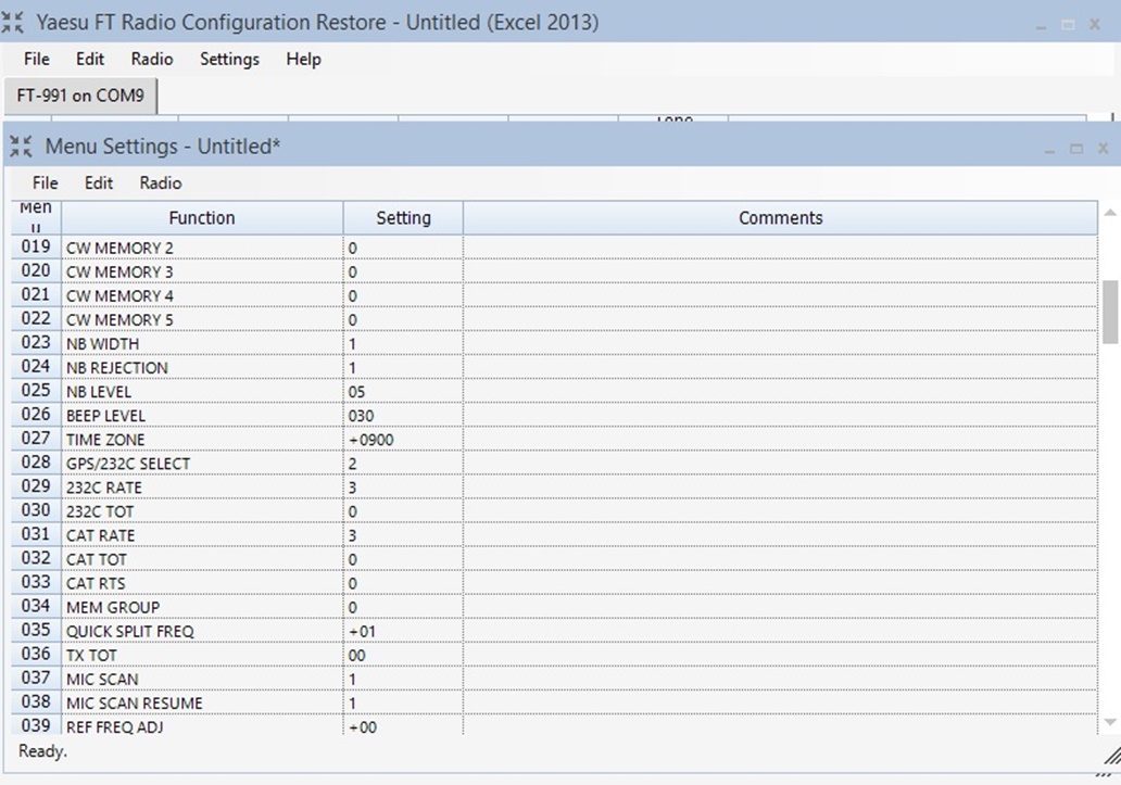 FT-991Aファームアップ: JI2SVL