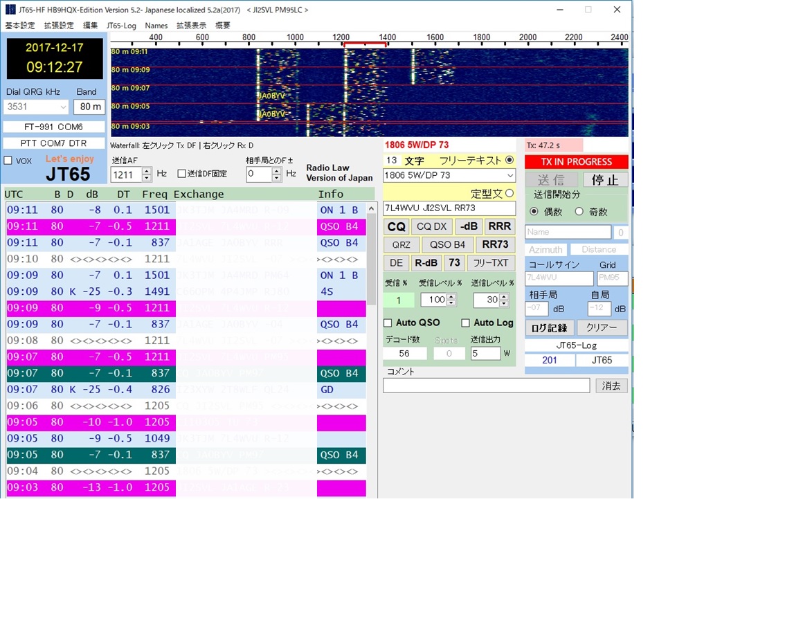 デジタル系変更申請(追加): JI2SVL